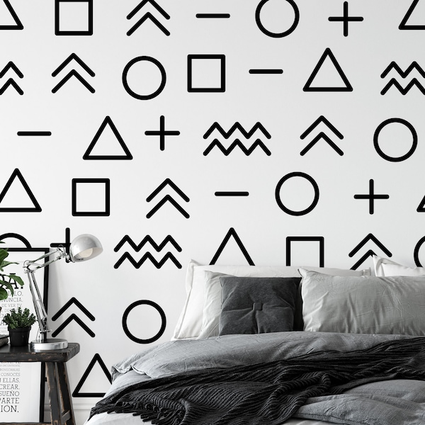 Geometric Wall Decal - Etsy UK