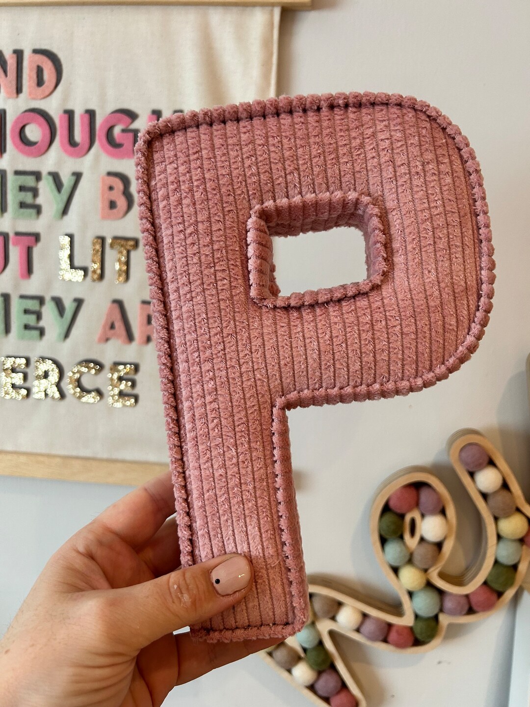 Personalised Nursery Fabric Letters - Etsy