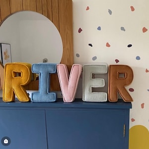 Personalised Fabric Letter, Shelf Decor - Etsy