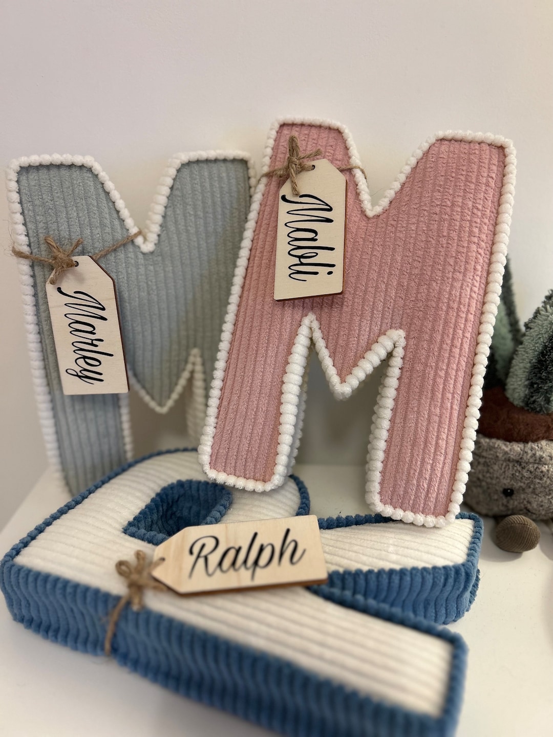 Custom Fabric Letters, Baby Shower Gift - Etsy
