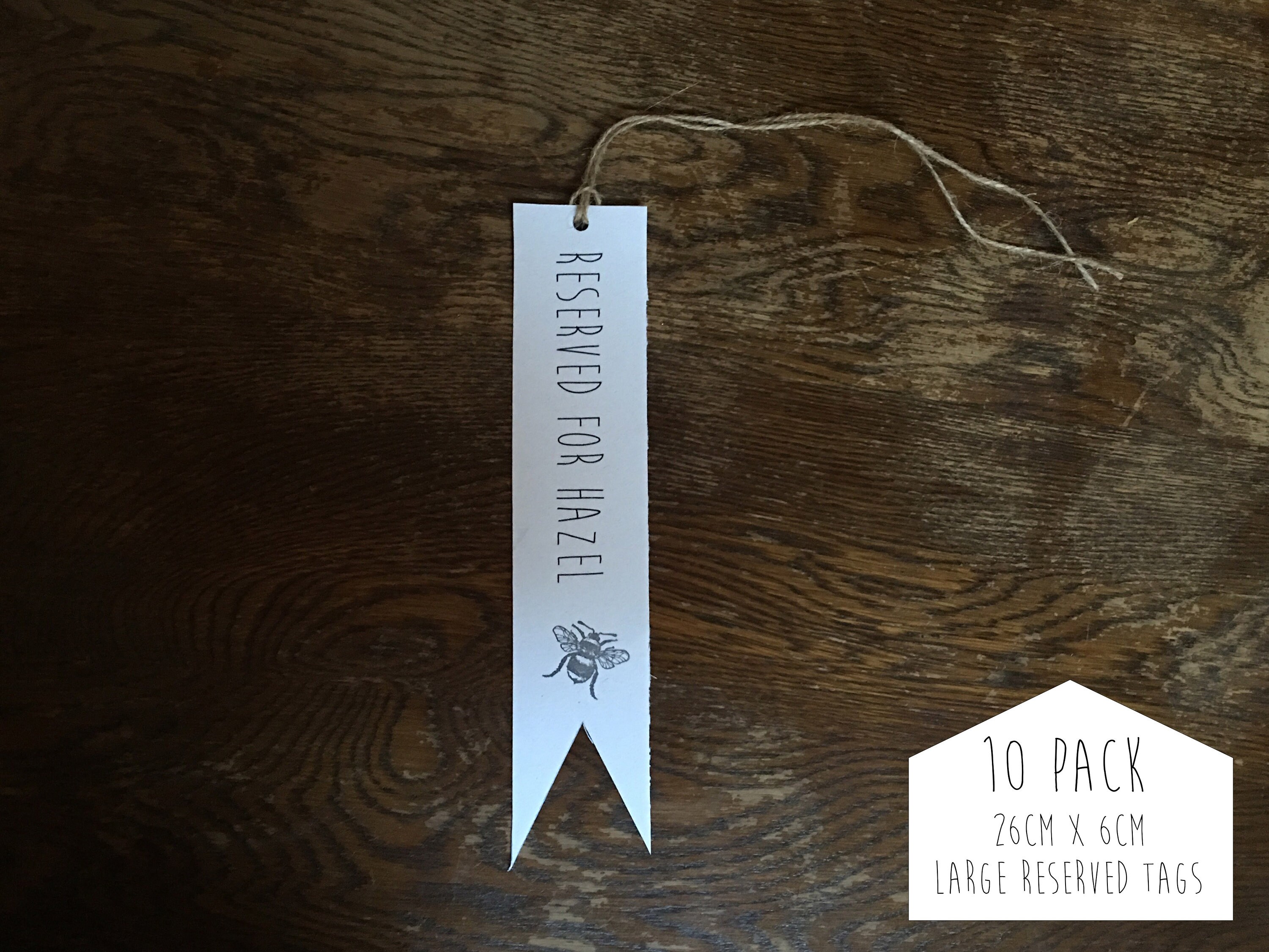 Reserved Wedding Ceremony Seating Tag, Reserved Chair Tags, Wedding ...