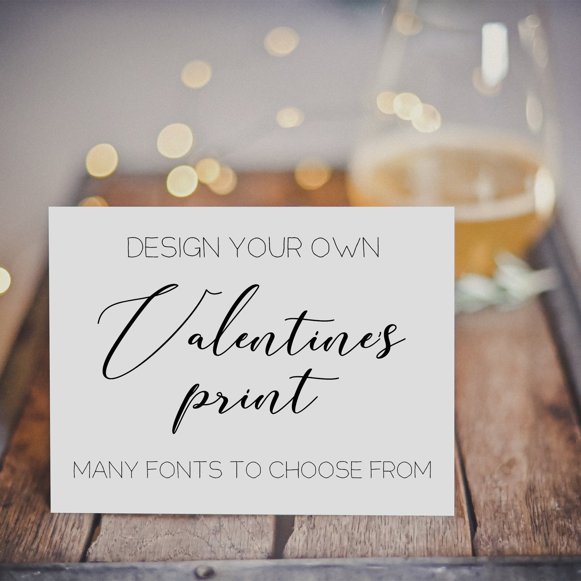 Design Your Own Print Create Your Own Valentine Poster - Etsy