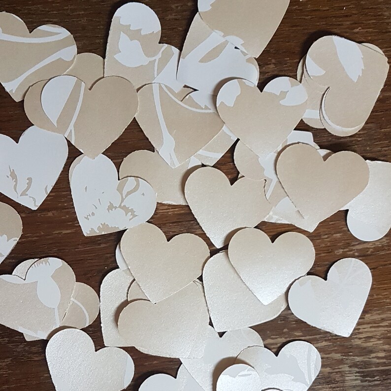 Recycled Heart Shaped Decorations Pack of 100 Die Cut Hearts - Etsy