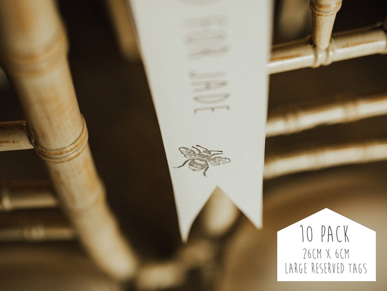 Reserved Wedding Ceremony Seating Tag Reserved Chair Tags - Etsy UK