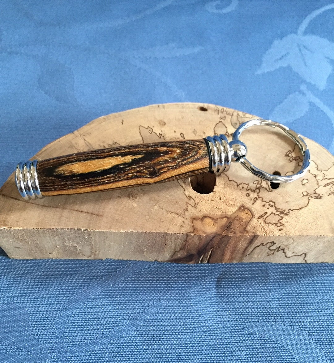 Handmade Secret Compartment Key Ring, Chrome Finish Hardware, Needle ...