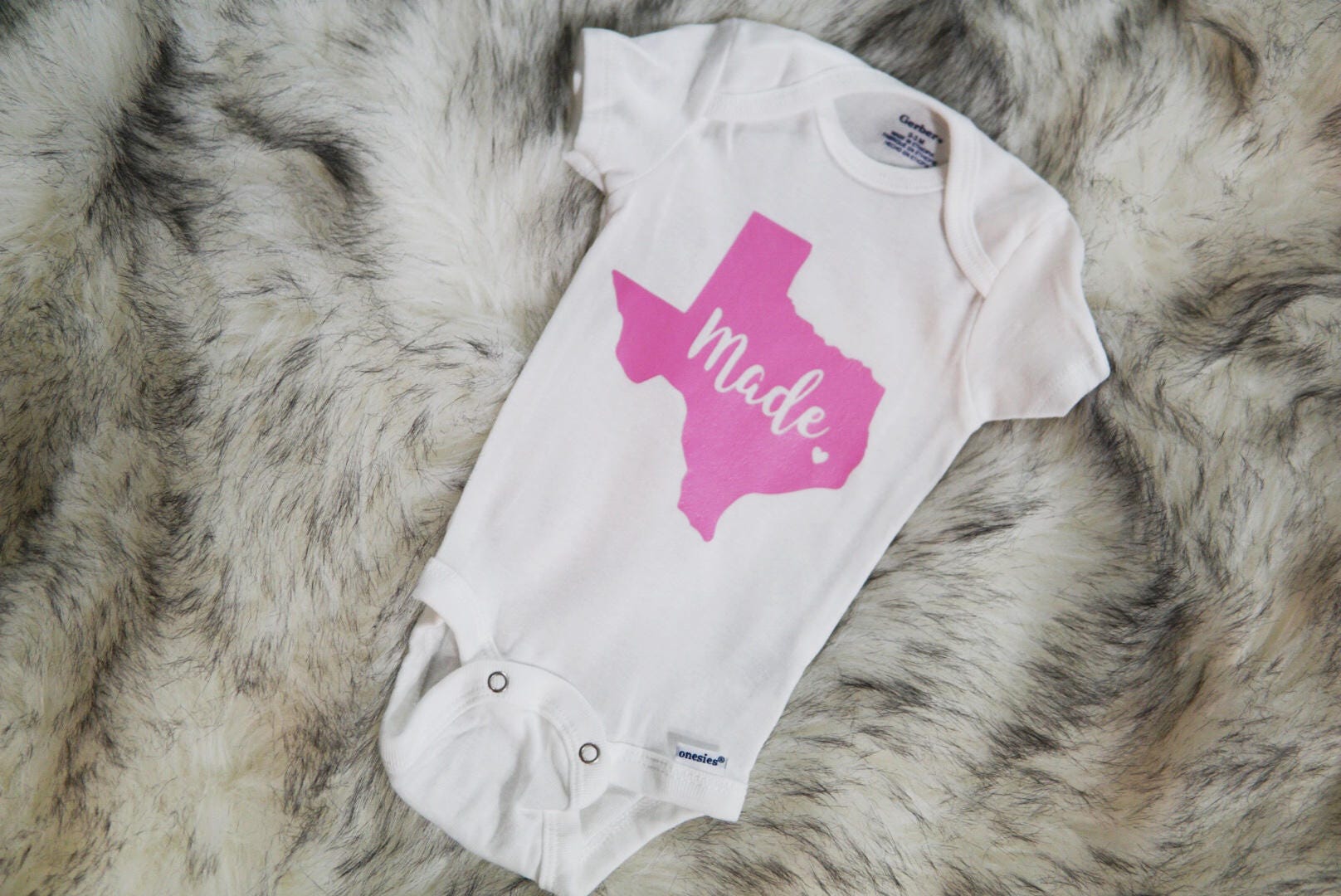 Buy State Made Onesie, Any State, Custom Onesie, TX Made Onesie, Texas ...