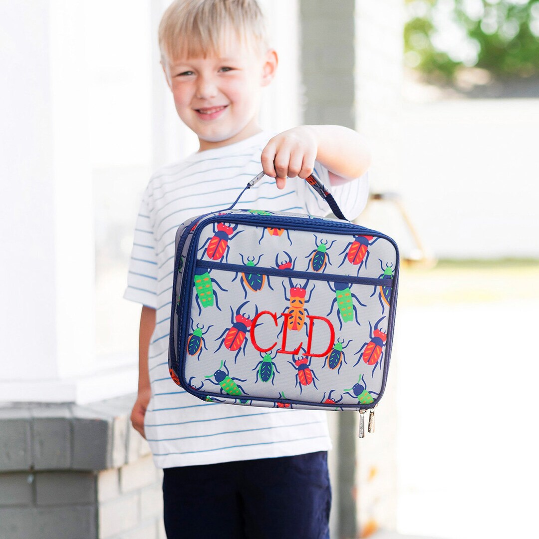 Monogrammed Kids Lunch Box - Buggy Lunch Box - Personalized Unique Gift ...