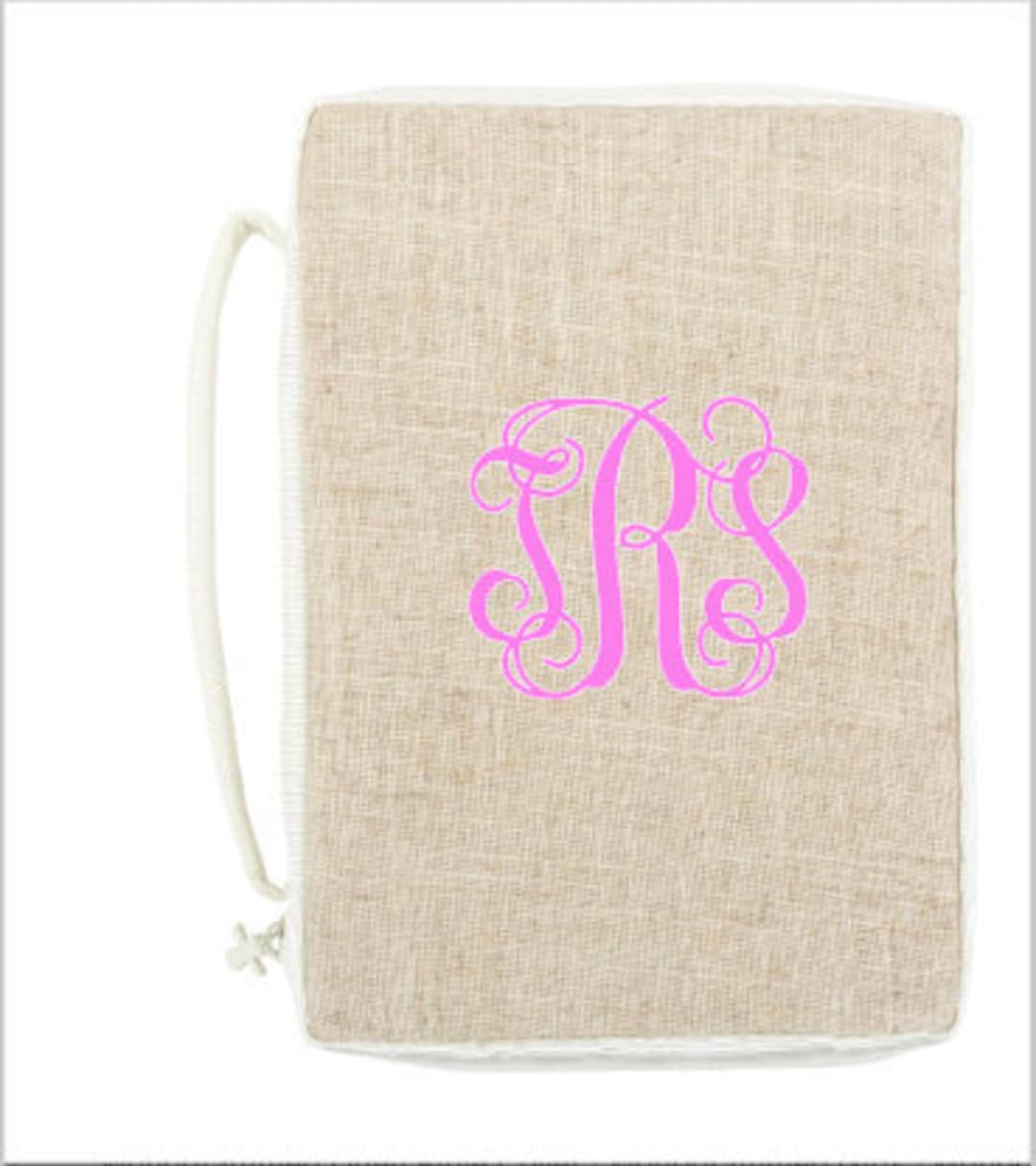 Monogrammed Linen Bible Cover: Personalized Easter Gift - Etsy