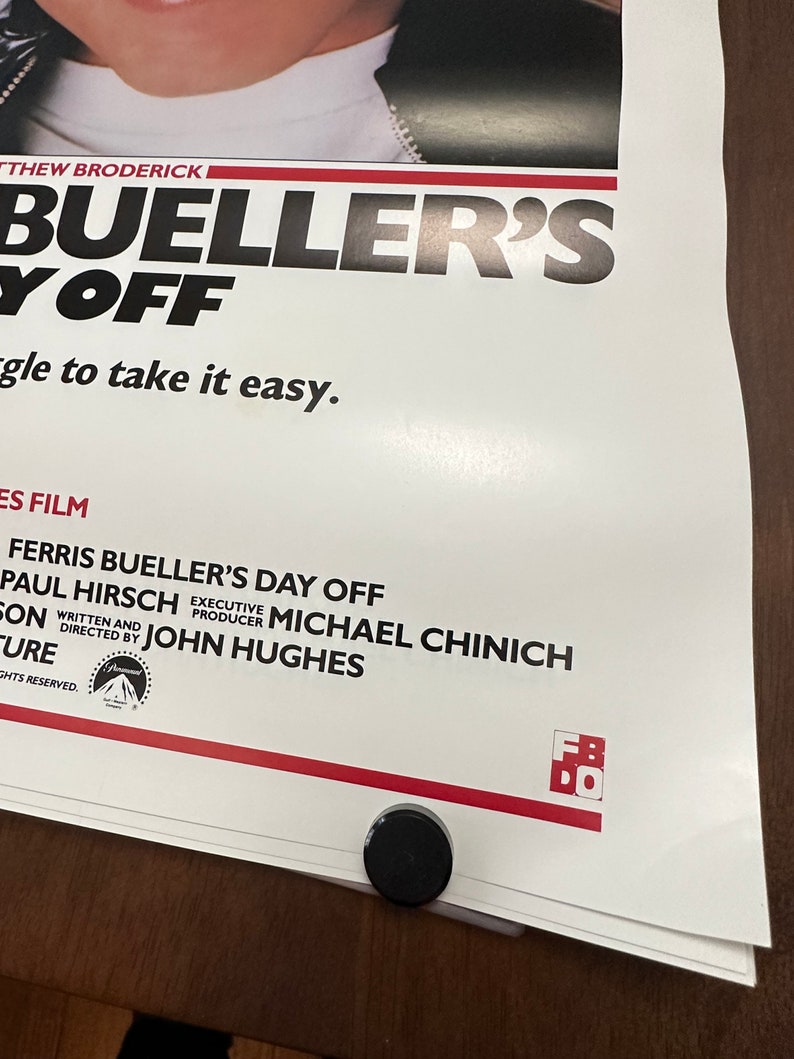 1986 Ferris Bueller’s Day off 17x24 Movie Poster - Etsy