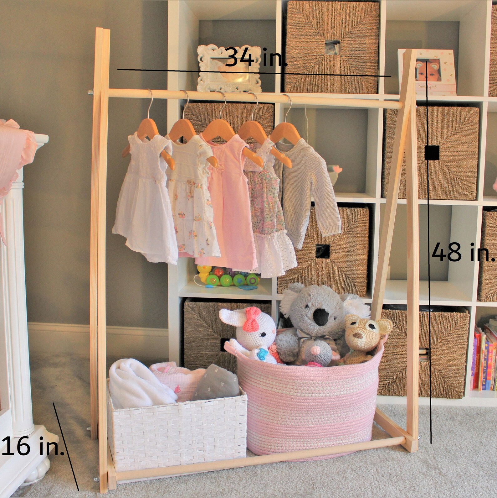 Dress up Storage Kids Clothing Rack Dress up Station - Etsy