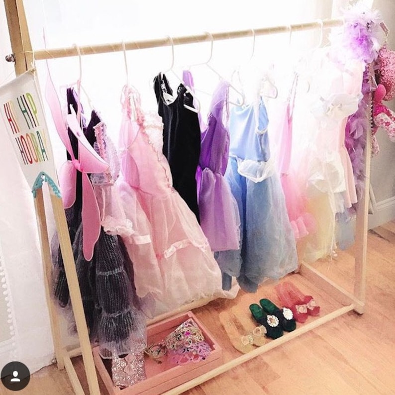 Dress up Storage Kids Clothing Rack Dress up Station - Etsy