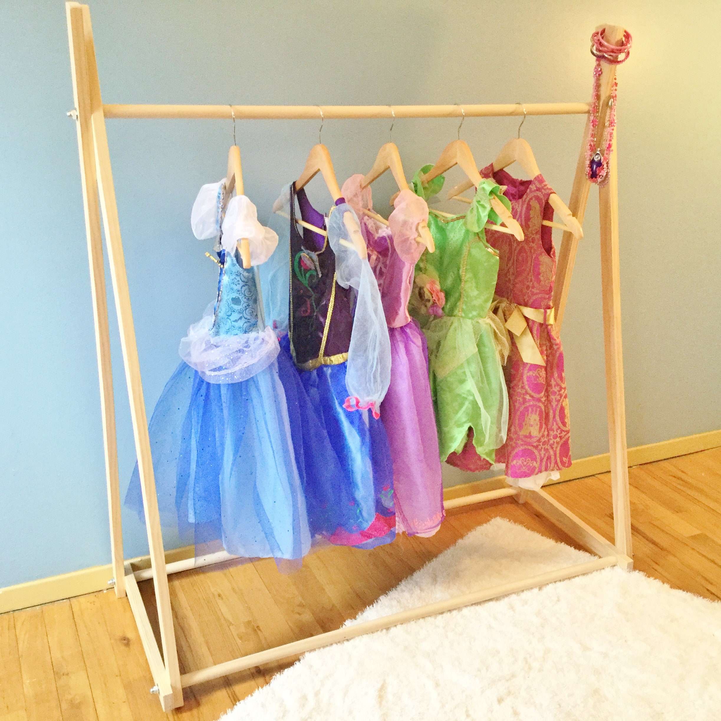 Dress up Storage Kids Clothing Rack Dress up Station - Etsy