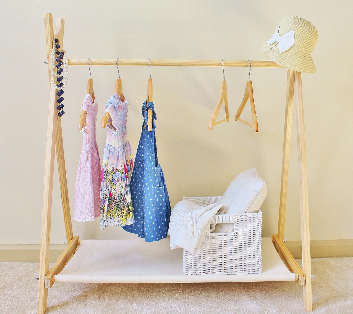Clothing Rack Nursery Decor Dress up Station Kids Clothing - Etsy