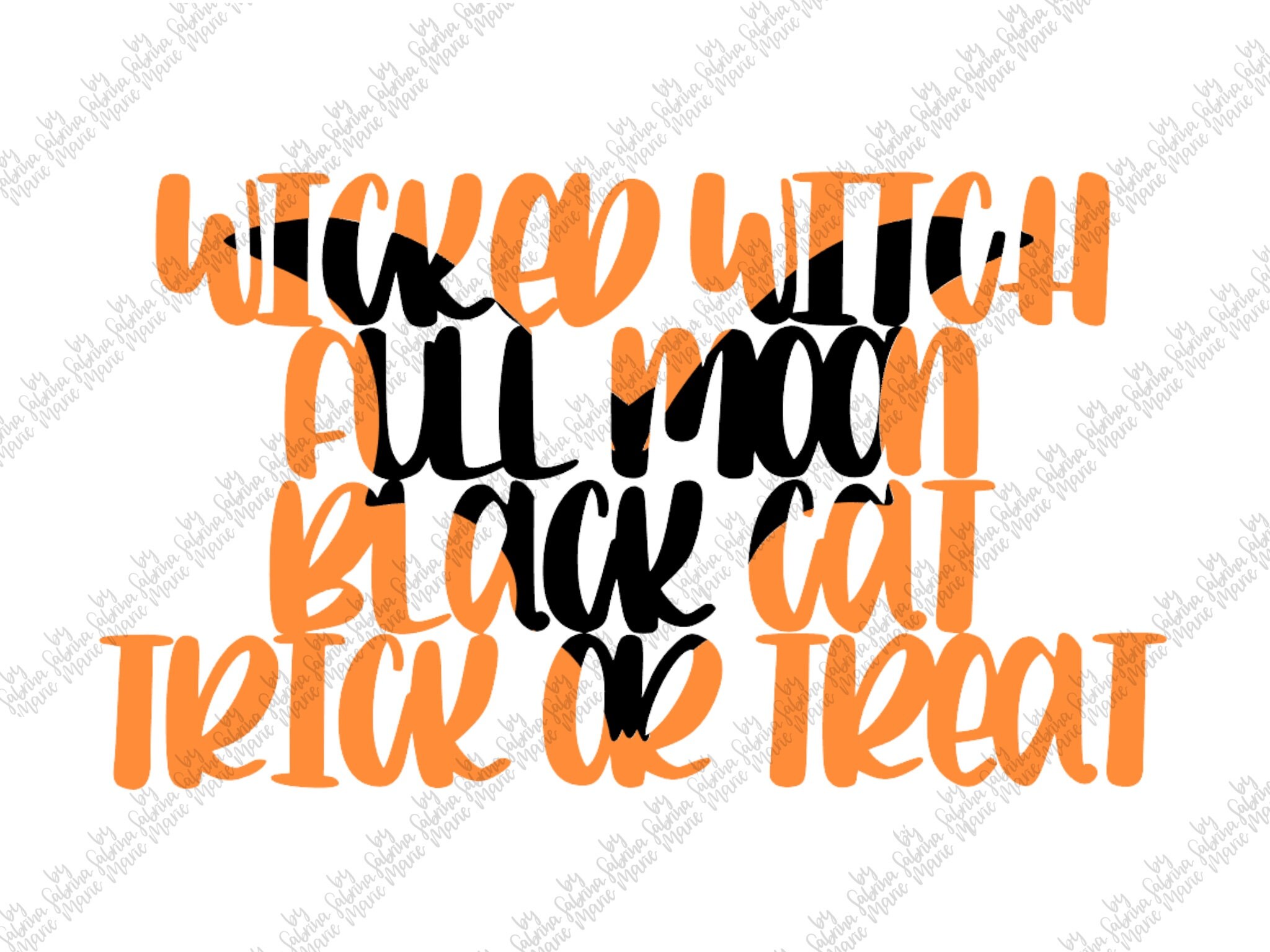 Halloween Quote Bat Knockout Handlettered Digital Download Design (SVG ...