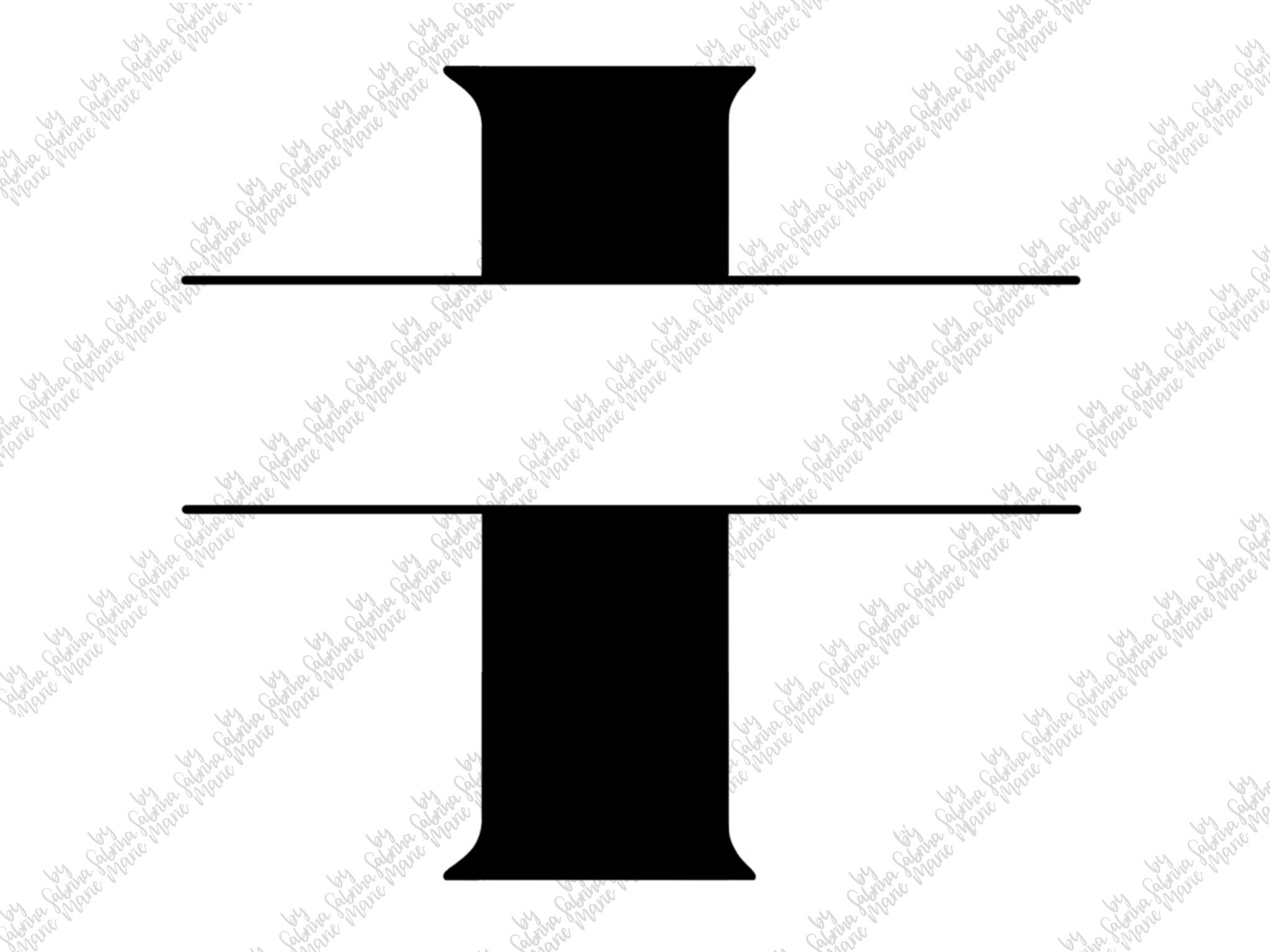 Split Monogram I Digital Download (SVG & PNG) - Etsy
