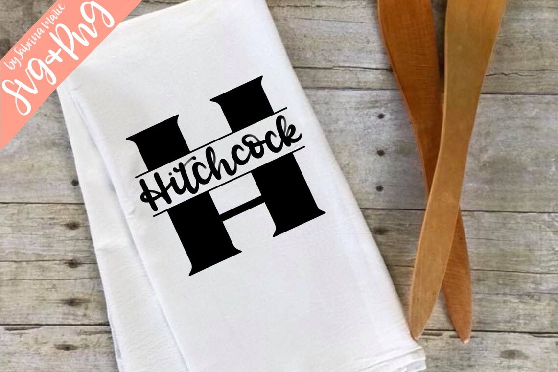 Split Monogram H Digital Download SVG & PNG - Etsy