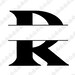 Split Monogram R Digital Download (SVG & PNG) - Etsy