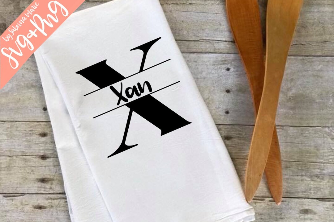 Split Monogram X (SVG & PNG) - Etsy