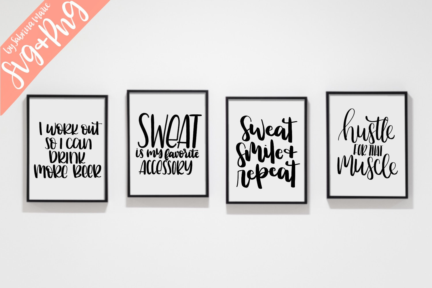 Work Out Quote Bundle 6 Work Out/exercise Quotes (Instant Download) - Etsy