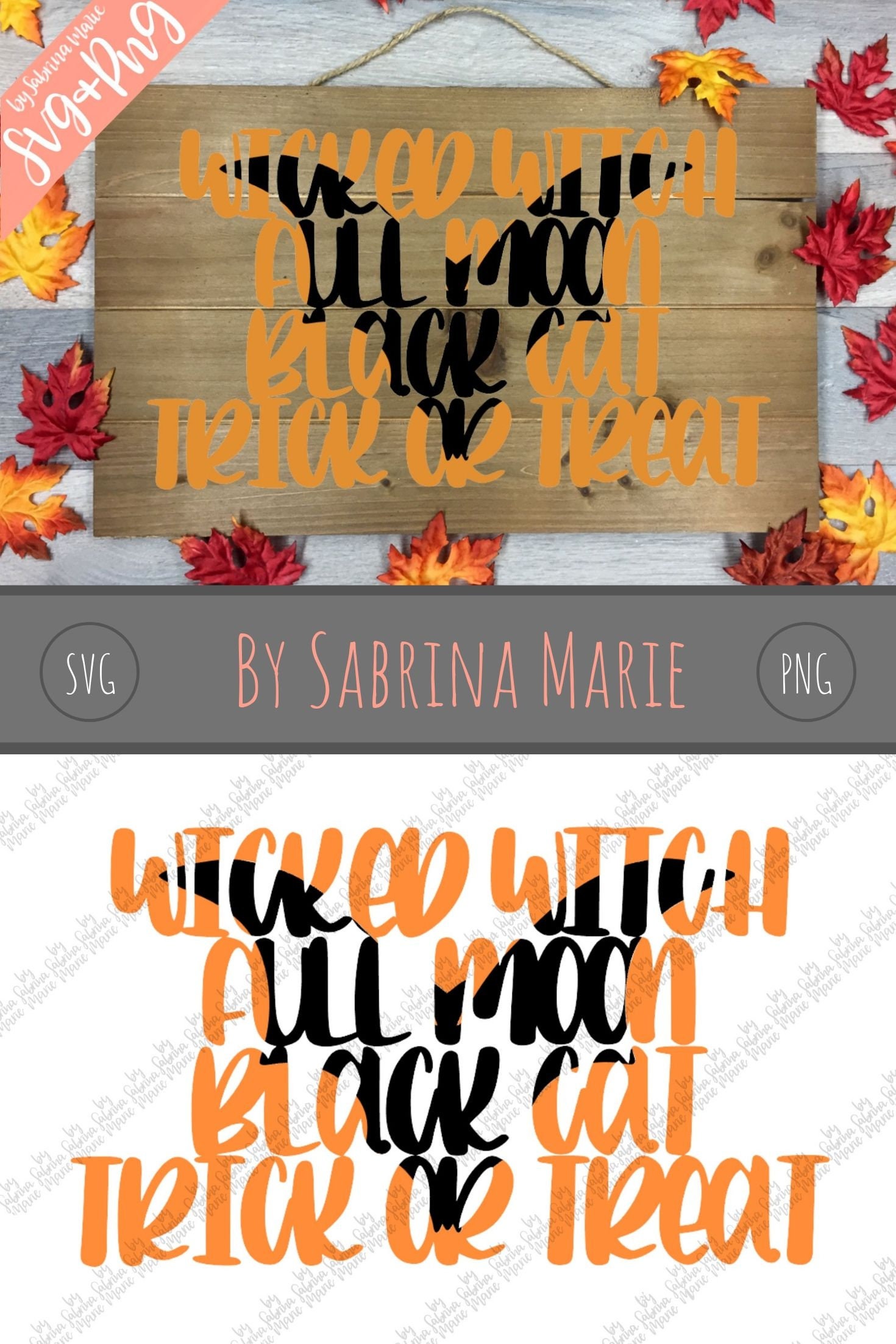 Halloween Quote Bat Knockout Handlettered Digital Download Design (SVG ...