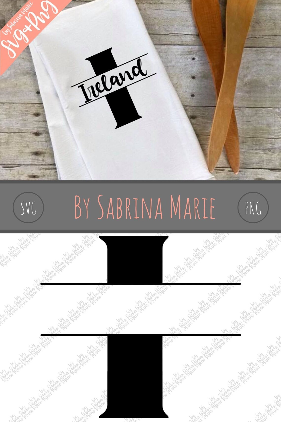 Split Monogram I Digital Download (SVG & PNG) - Etsy