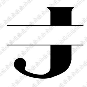 Split Monogram J Digital Download (SVG & PNG) - Etsy