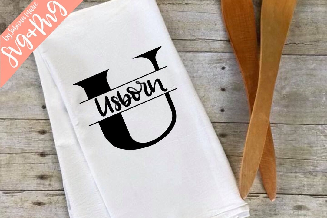 Split Monogram U (SVG & PNG) - Etsy