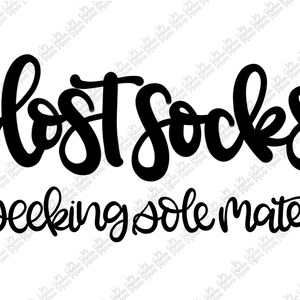 Lost Socks Seeking Sole Mates - Handlettered Laundry Room Quote ...
