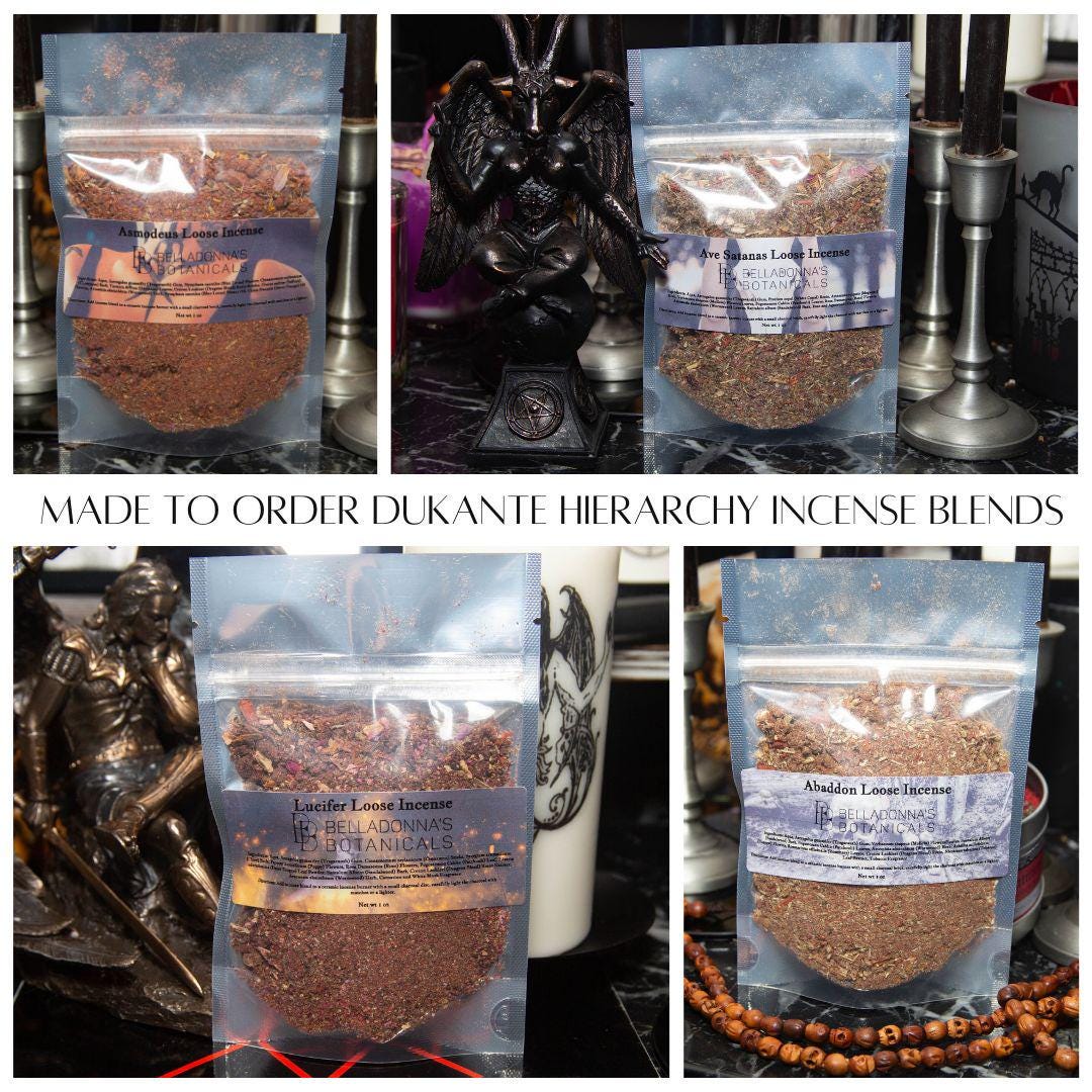 Made to Order Dukante Hierarchy Incense Blends - Etsy