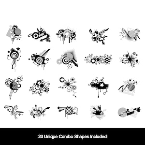 Frutiger Metro Grunge Vector Kit Vol 2 (over 400 Assets for Logos ...