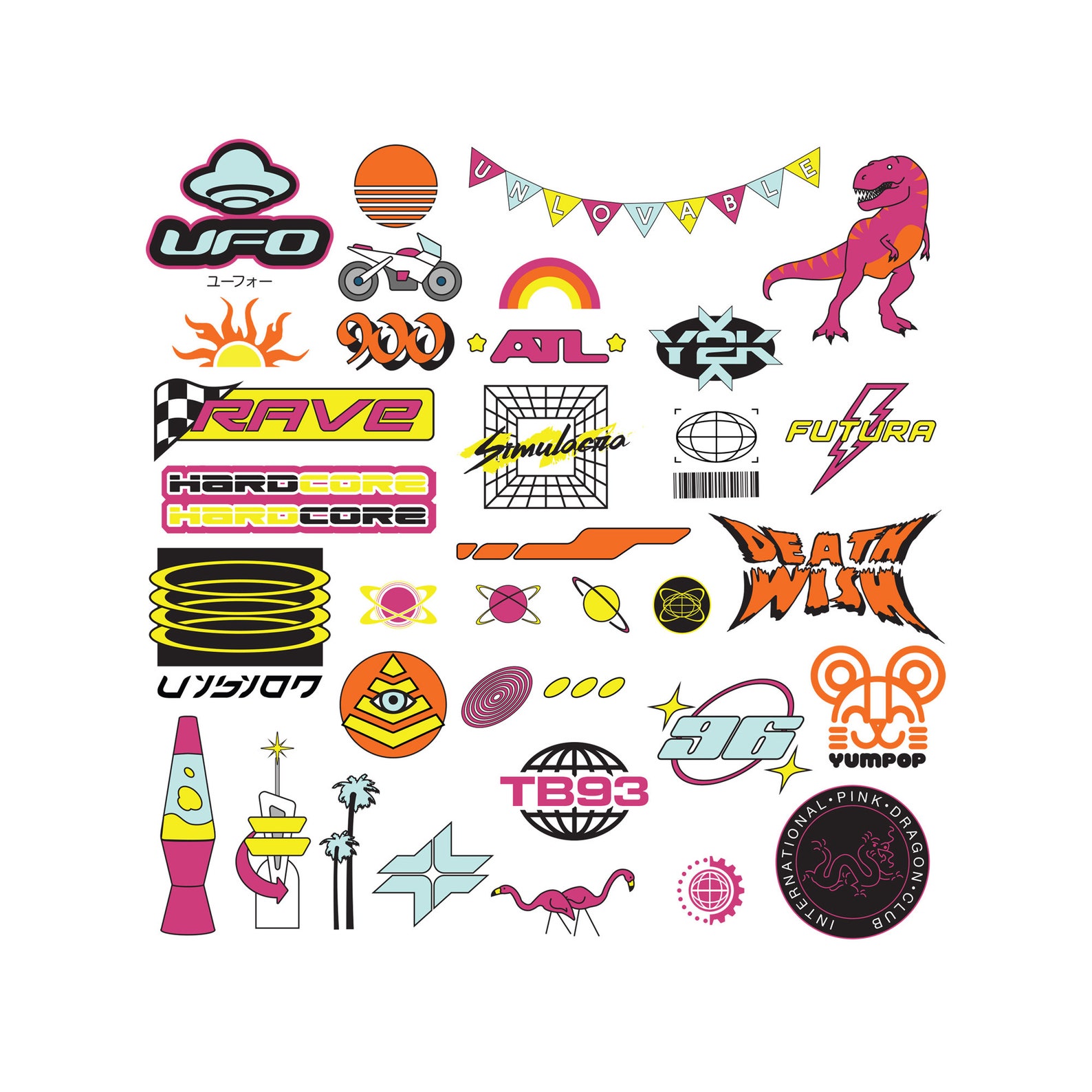 90s/ Y2K Aesthetic Racer/raver Vector Template Vol 2 - Etsy