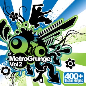 Frutiger Metro Grunge Vector Kit Vol 2 (over 400 Assets for Logos ...