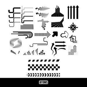 Frutiger Metro Grunge Vector Template (over 150 Assets for Logos ...