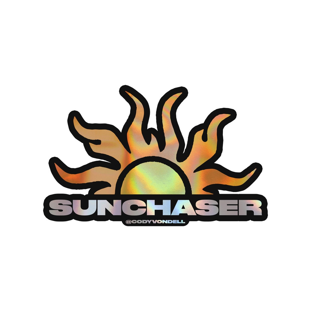 Sunchaser Icon / Holographic Vinyl Sticker - Etsy