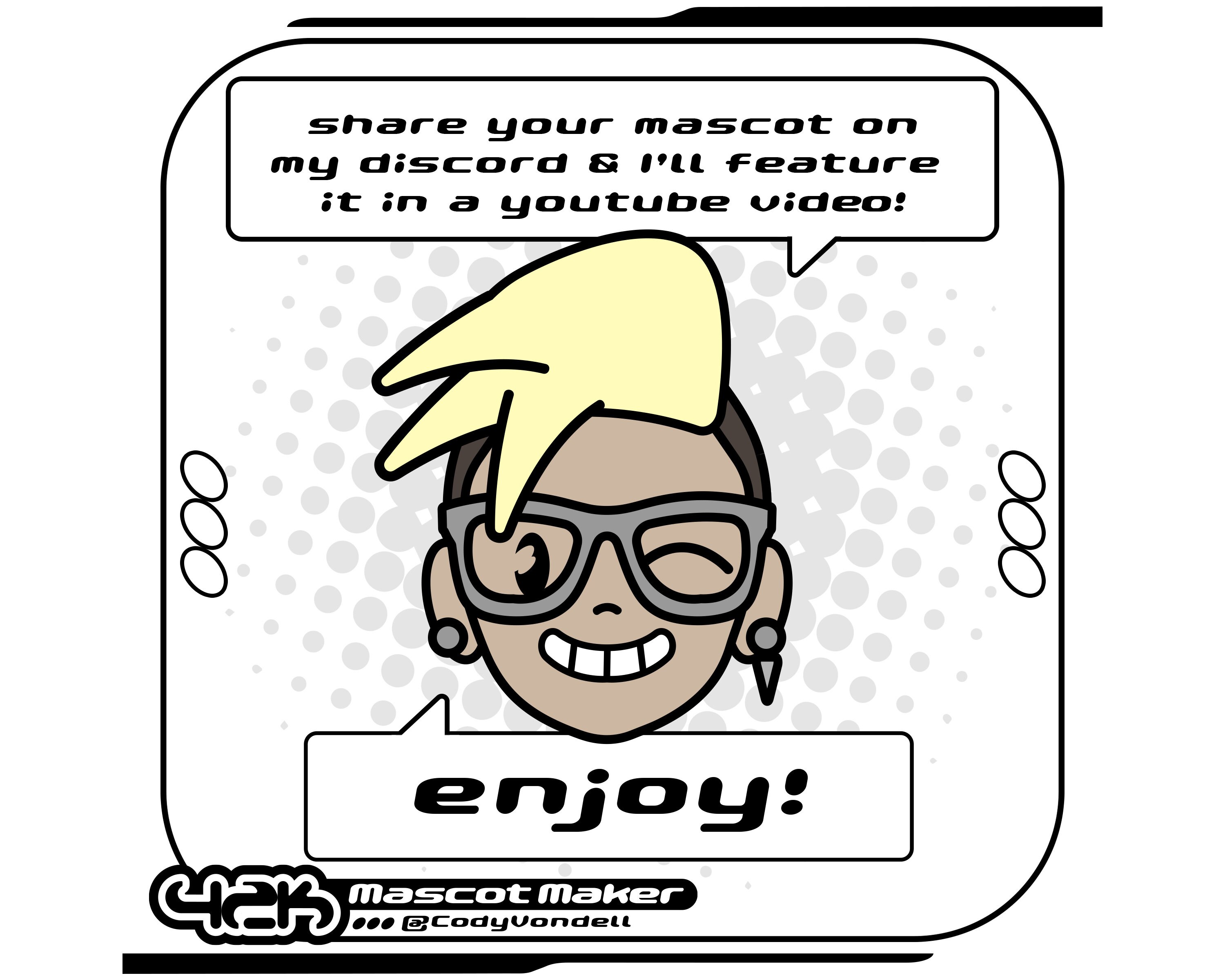 Y2K Mascot Maker Vector Kit (over 80 Assets for Characters, Logos ...