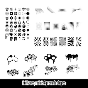 Frutiger Metro Grunge Vector Template (over 150 Assets for Logos ...