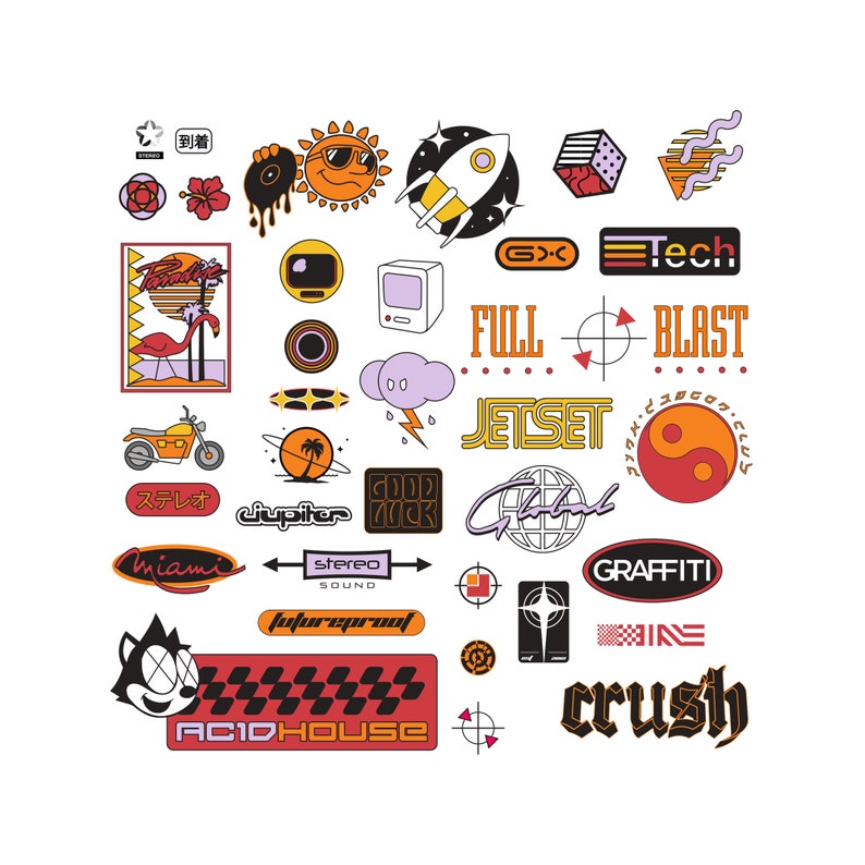 90s/ Y2K Aesthetic Racer/raver Vector Template Vol 1 - Etsy