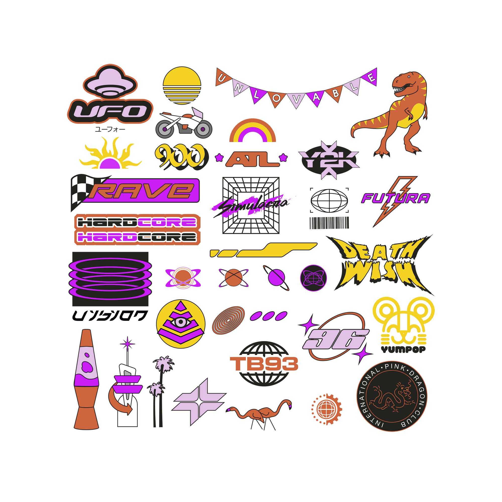 90s/ Y2K Aesthetic Racer/raver Vector Template Vol 2 - Etsy