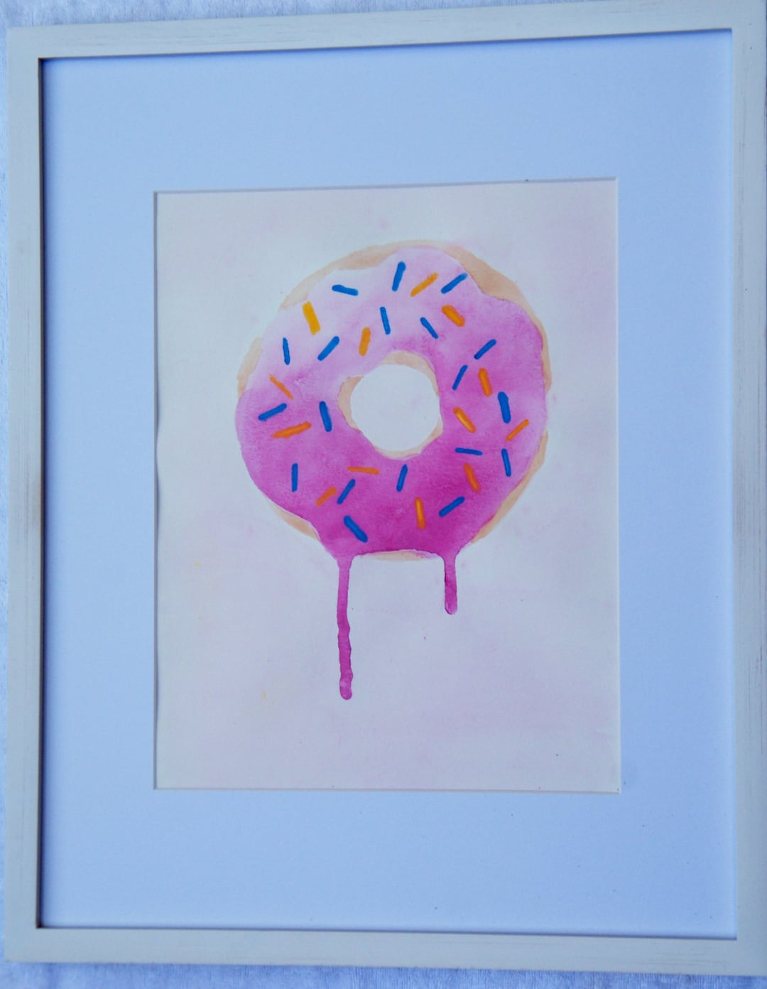 Drippy Donut Watercolor - Etsy