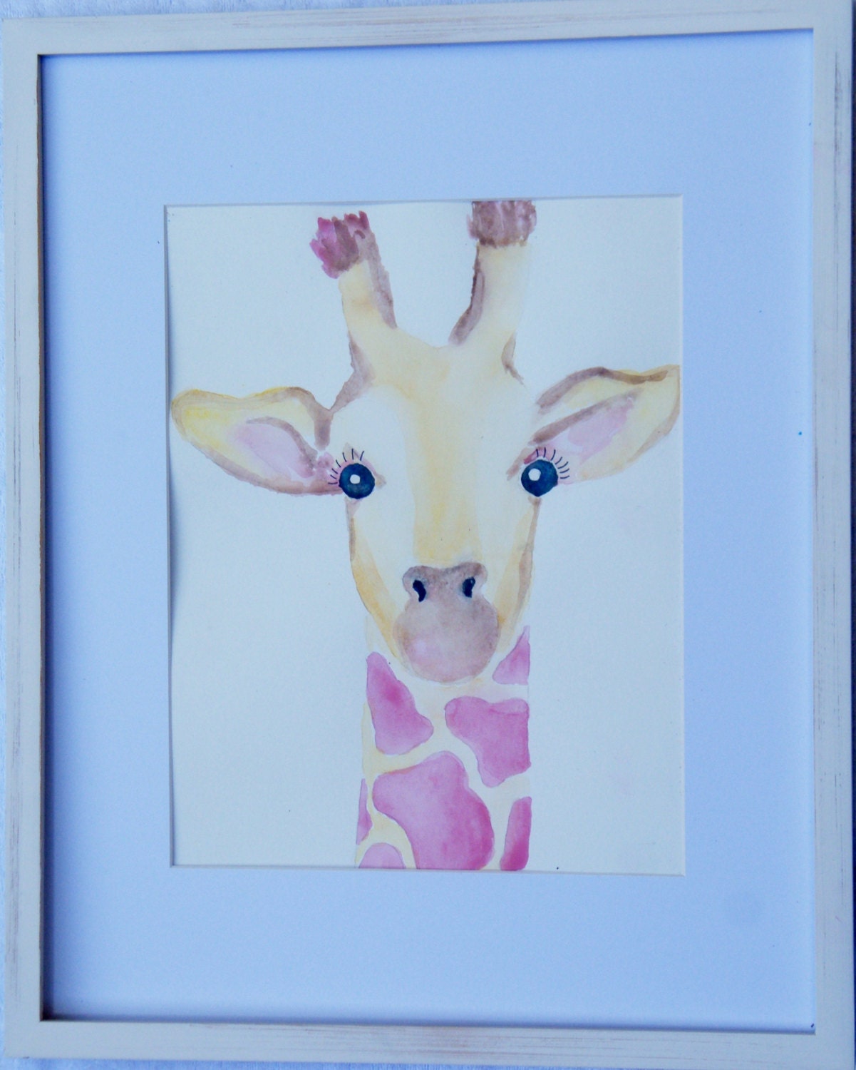 Preppy Giraffe Watercolor - Etsy Australia
