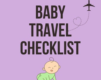 Baby Travel / Holiday Essentials - Packing List - Etsy