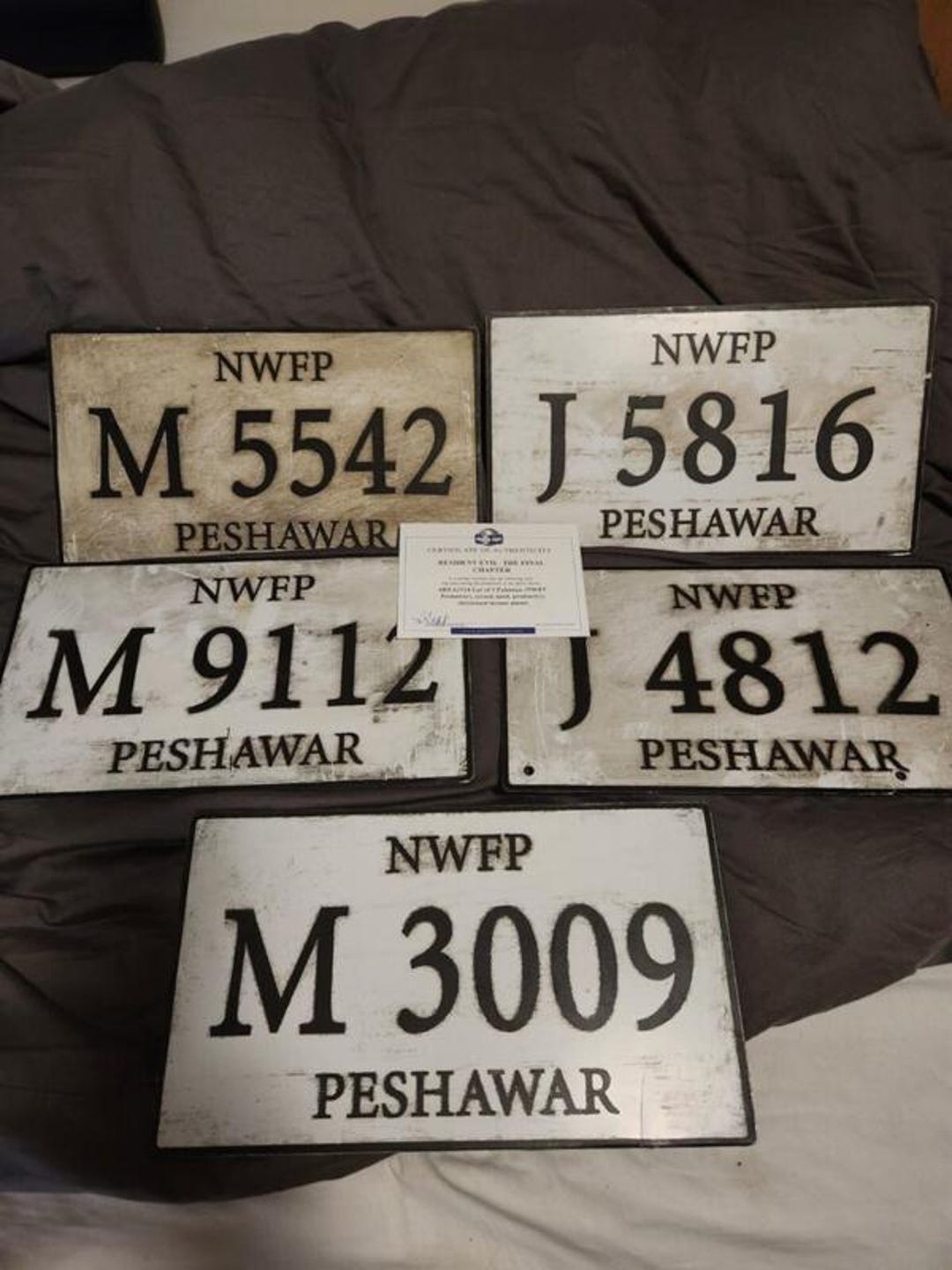Resident Evil the Final Chapter Original Screen Used License Plates ...