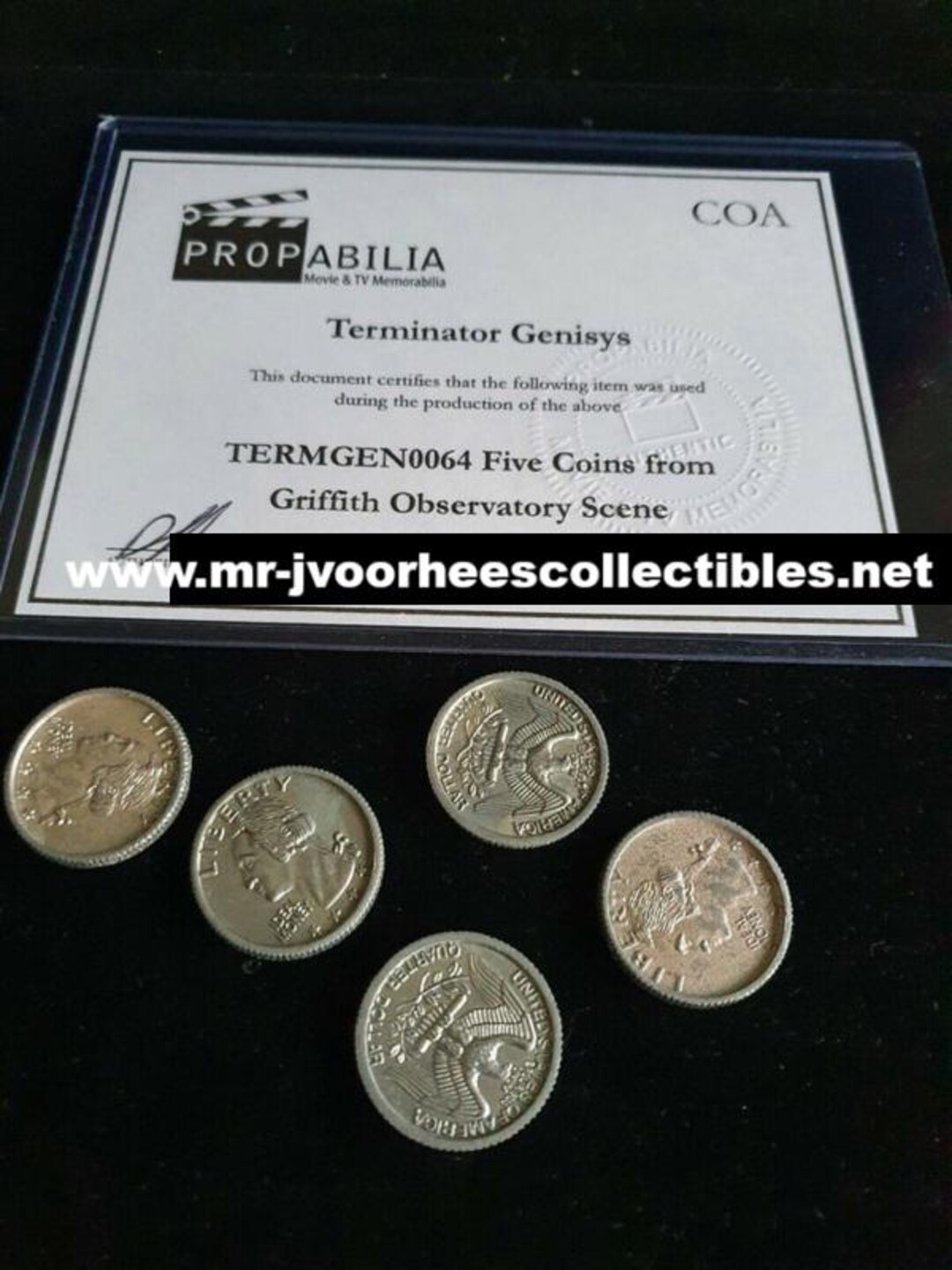 Terminator Genisys Original Screen Used Schwarzenegger Coin Set Prop - Etsy