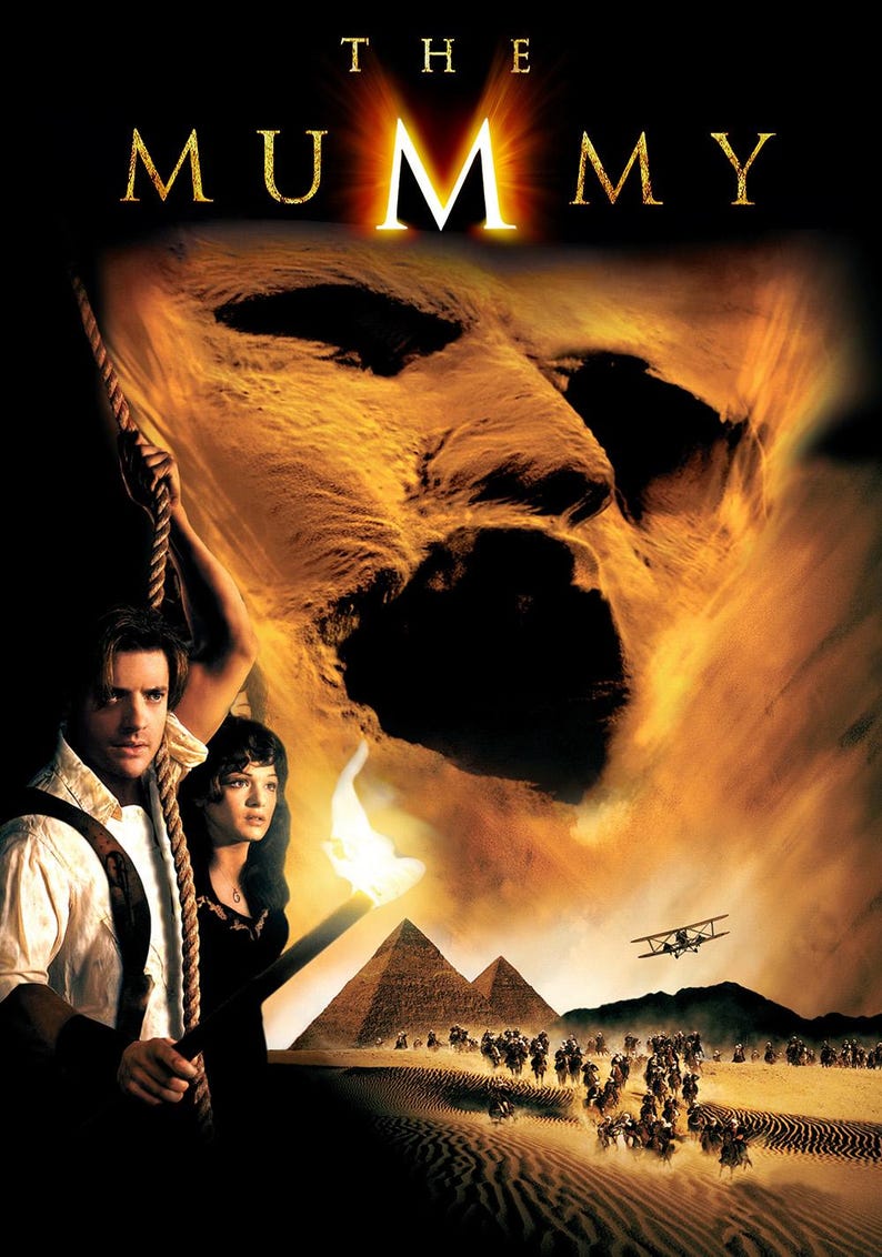The Mummy 1999 Original Boris Karloff and Imhotep Double Faced Crew ...