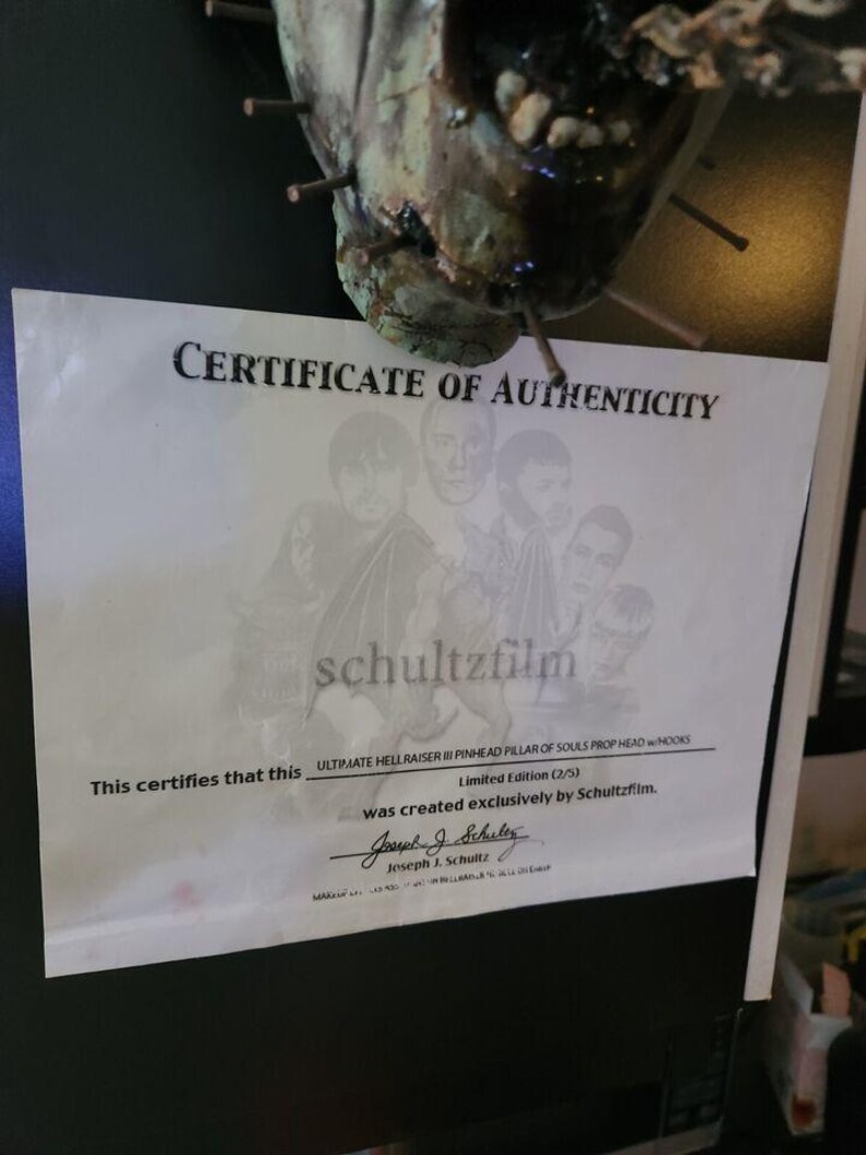 Hellraiser 3 Hell on Earth Pinhead Lifesize Wall Prop Head LE of 5 by ...