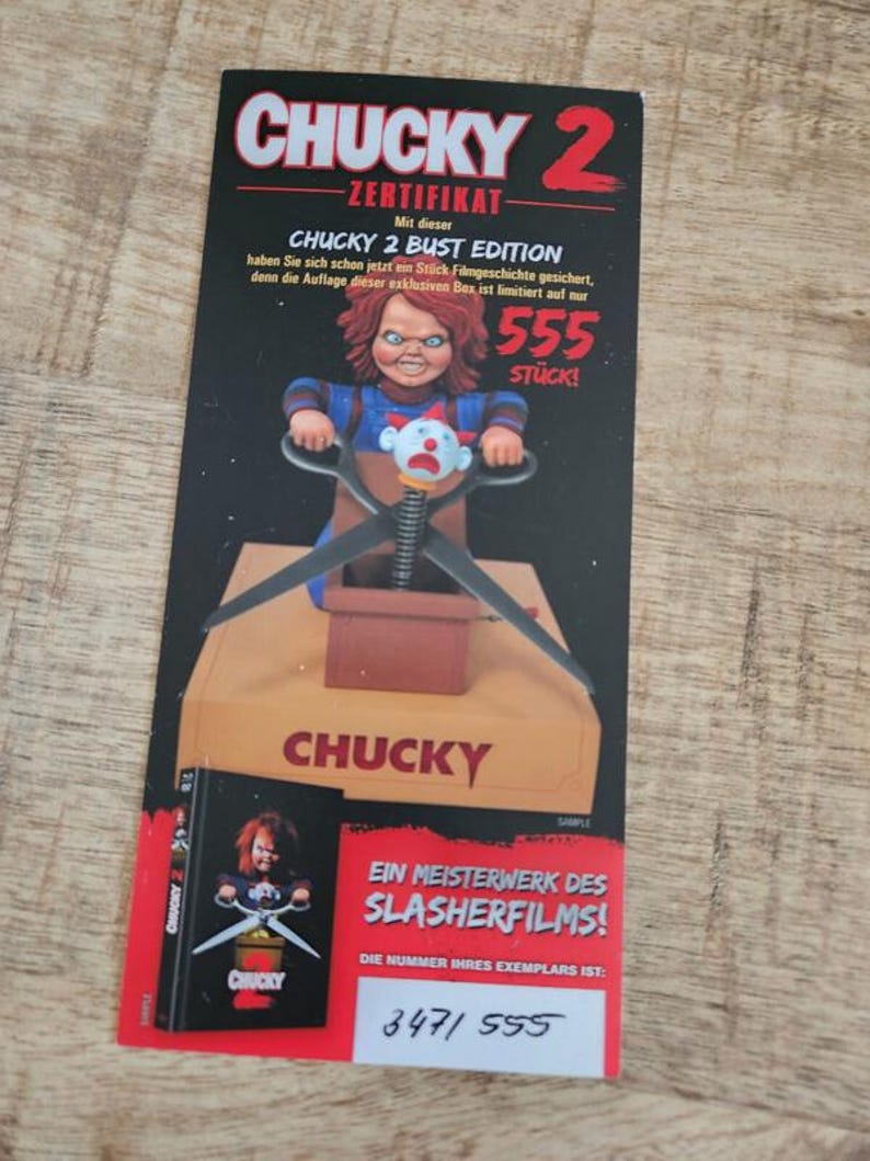 Childs Play 2 Collectors Edition Blu Ray Box Chucky Figurine Statue - Etsy