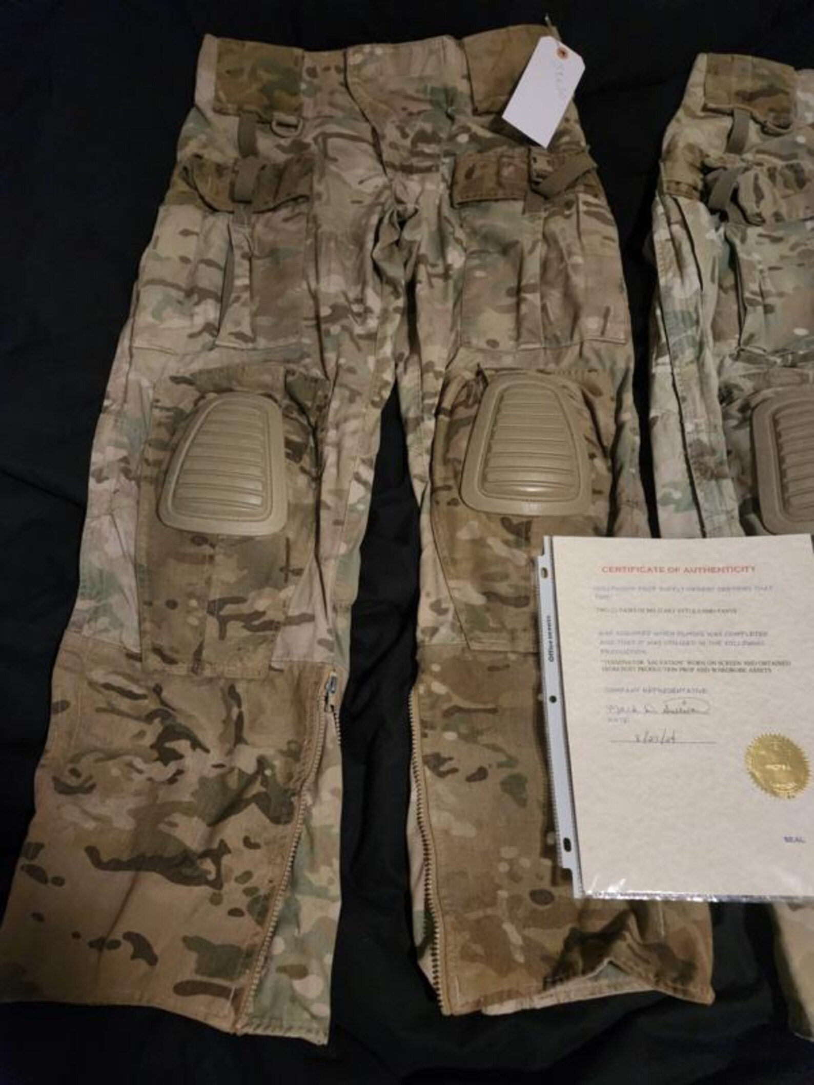 Terminator Salvation 2009 Original Screen Used Camo Soldier Pants Set ...