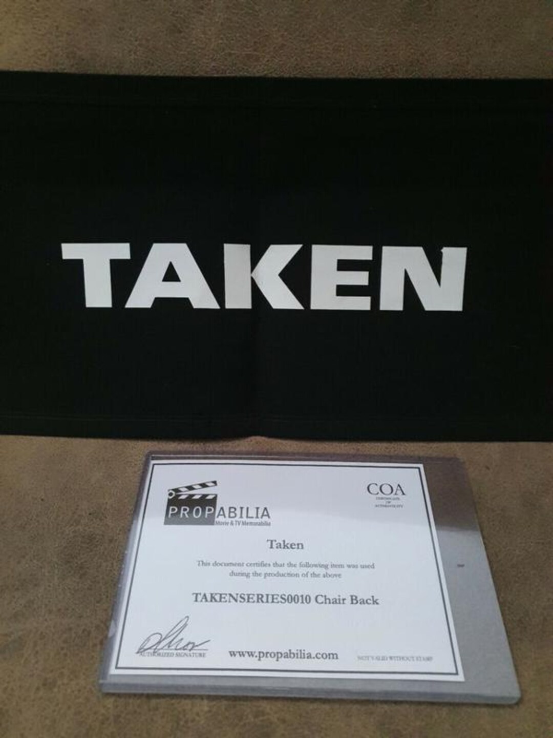 Taken Producer Matthew Gross Original Production Used Chair Back - Etsy
