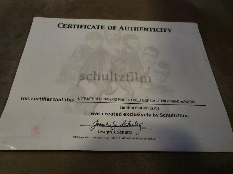 Hellraiser 3 Hell on Earth Pinhead Lifesize Wall Prop Head LE of 5 by ...