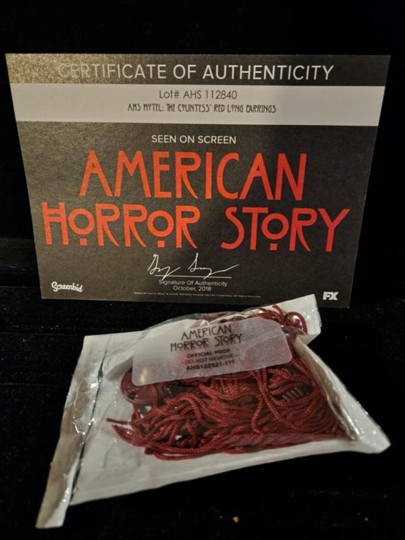 AHS American Horror Story Hotel Original Screen Used Lady Gaga Red ...